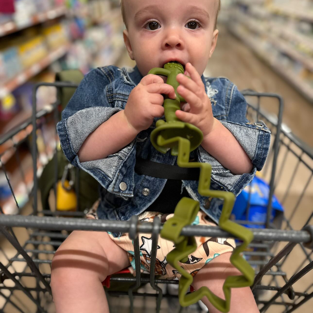 Silicone Toy Tether & Bungee for Busy Baby Placemat