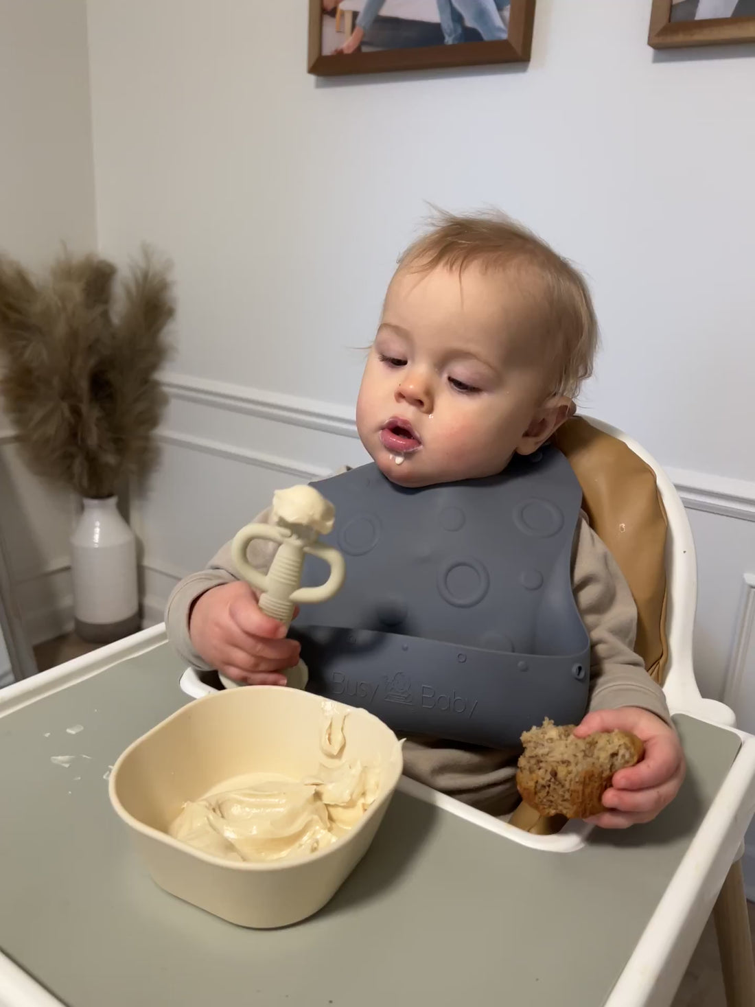 Silicone Teether & Training Spoon | BPA & BPS Free – Busy Baby